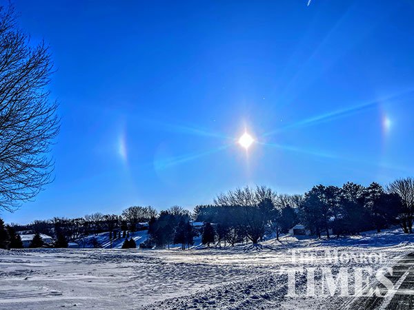 Rainbow Halo Surrounds Sun on Christmas Morning - Monroe Times