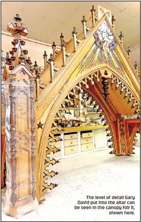 David puts heart and soul into Holy Ghost altar - SWNews4U