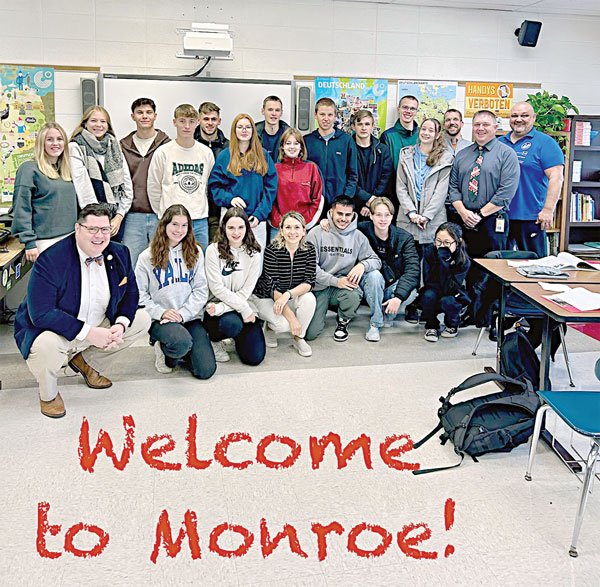 MHS Welcomes German Exchange Students - Monroe Times