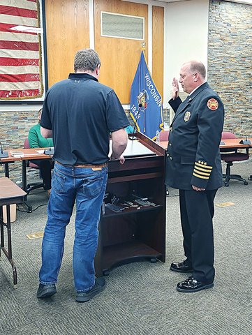 Rufer Sworn In As Monroe Fire Chief - Monroe Times