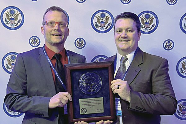 DEMS Accepts Award at Blue Ribbon Ceremony - Monroe Times