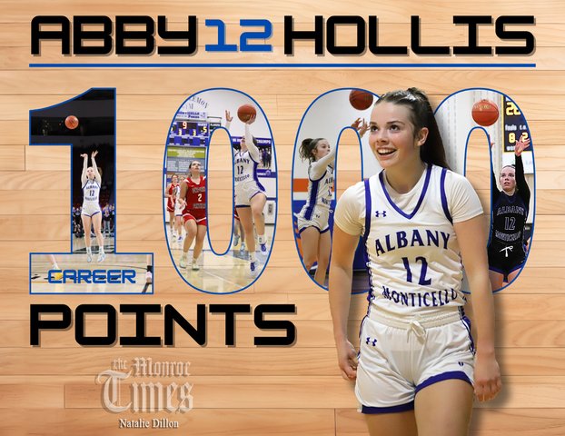 Hollis scores 1,000th career point - Monroe Times