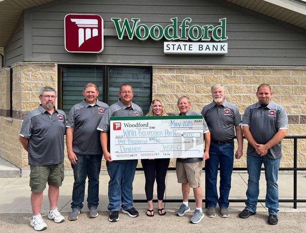 Woodford State Bank donates $5,000 to support Wiota Recreation Park ...
