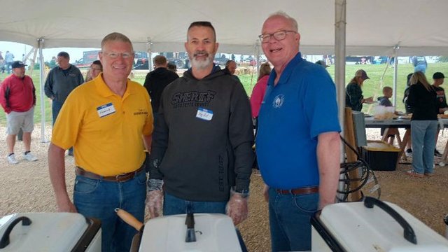 Novak, Marklein serve food at Lafayette Co. Dairy Breakfast - Monroe Times