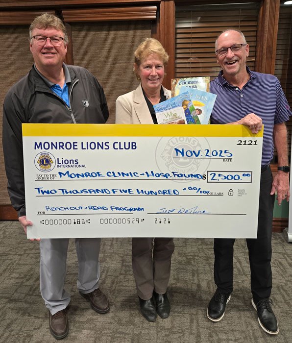 Monroe Lions Club donations - Monroe Times